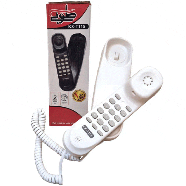 تلفن دیواری طوبی KX-T115 | خرید تلفن | گروه بازرگانی لیاشا